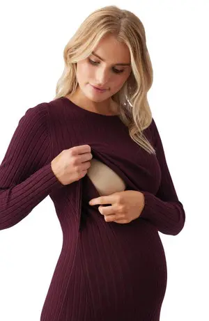 RIPE MATERNITY Eden Knit Nursing Dress