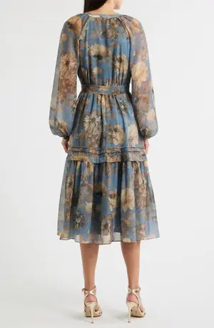 Kobi Halperin Belle Long Sleeve Midi Dress