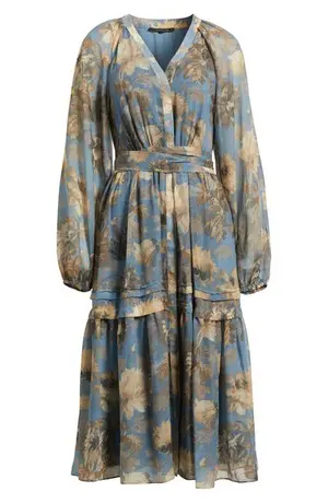 Kobi Halperin Belle Long Sleeve Midi Dress