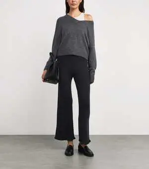 Claudie Pierlot Flared Knitted Trousers