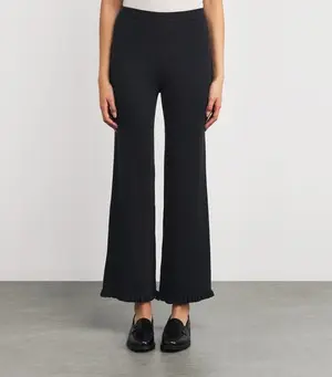 Claudie Pierlot Flared Knitted Trousers