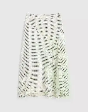Madewell Side-slit Printed Midi Skirt
