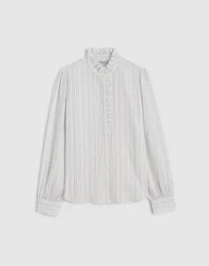 Madewell Ruffled Button-up Shirt