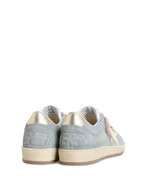 GOLDEN GOOSE Ball Star Suede Sneakers - Silver/blue