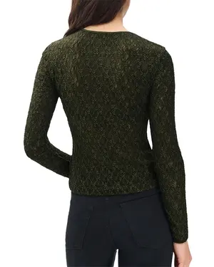 Rag & Bone Ellie Lace Long Sleeve Tee - Army
