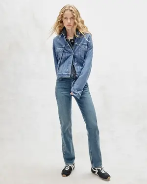Rag & Bone Harlow Mid-rise Straight Leg Jeans - Ness