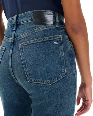 Rag & Bone Harlow Mid-rise Straight Leg Jeans - Ness