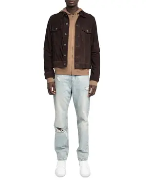 Zadig&Voltaire Bases Light Suede Trucker Jacket