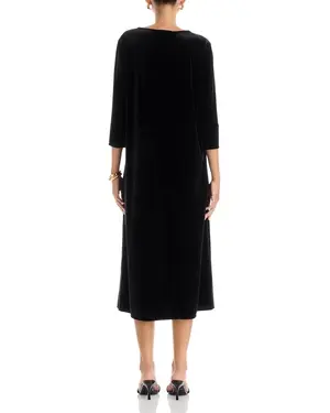 Caroline Rose A-line Dress - Black
