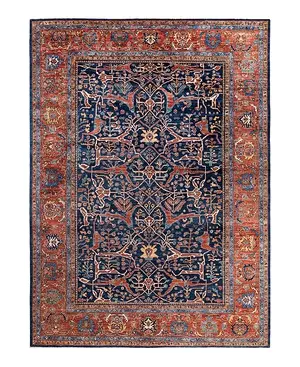 Bloomingdale'S Serapi M0103-80 Area Rug, 10'0x13'8 - Blue