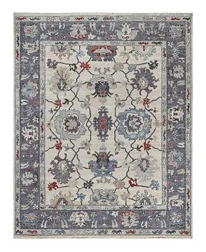 Bloomingdale'S Colorful Oushak M0103-50 Area Rug, 8'0x9'10 - Ivory
