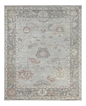Bloomingdale'S Colorful Oushak M0103-52 Area Rug, 8'1x9'9 - Gray