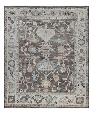 Bloomingdale'S Colorful Oushak M0103-53 Area Rug, 8'2x9'9 - Brown