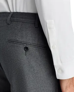 Bloomingdale'S Flannel Flat Front Trousers Exclusive