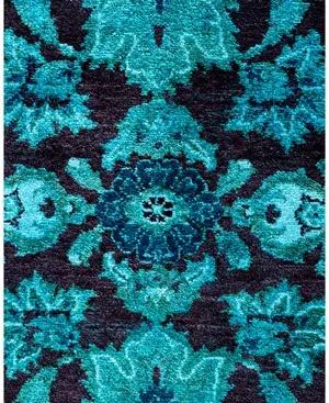 Bloomingdale'S Fine Vibrance M1322 Area Rug, 6'2x9'3 - Blue