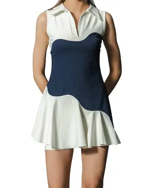 PORT DE BRAS Wave Dress - Tan