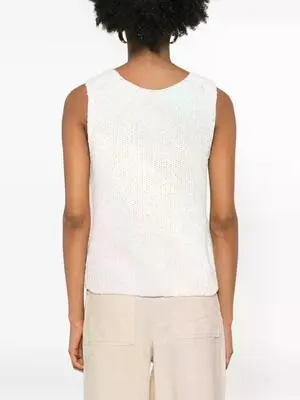 Marc O'polo Sleeveless Open-knit Top