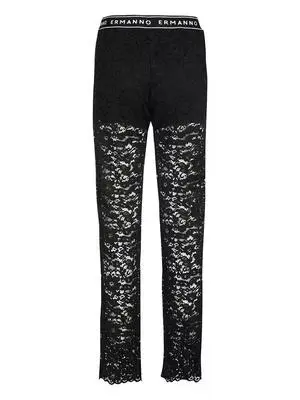 Ermanno Scervino Lace Trousers - Black