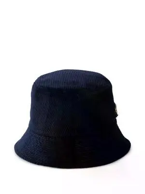 Prada Corduroy Bucket Hat - Blue