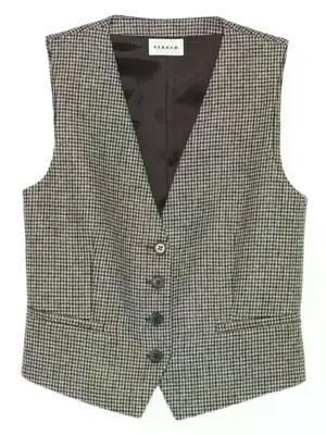 P.a.r.o.s.h Checked Pattern Buttoned Waistcoat