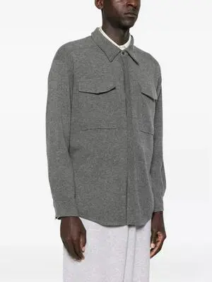 Arch4 Double-pocket Cashmere Shirt Jacket