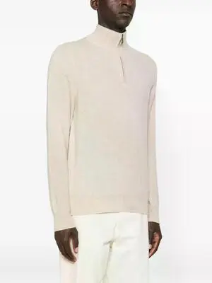 Eric Bompard Zip-fastening Sweater - Neutrals