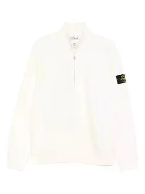 Stone Island Half-zip Logo-patch Sweatshirt