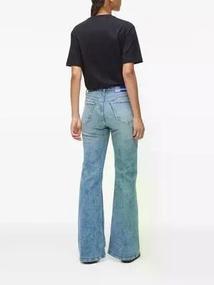 Karl Lagerfeld Button-fly High-rise Jeans