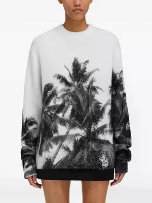 FERRAGAMO Palm-tree Print Sweatshirt
