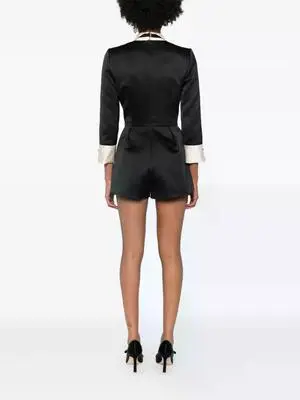 Elisabetta Franchi Neck-tie Playsuit