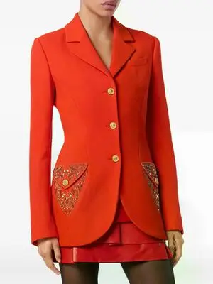 Versace Crystal-embellished Blazer