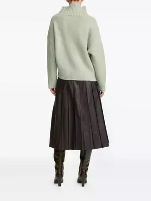 YVES SALOMON High-neck Button-detail Sweater