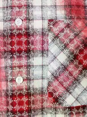 Amiri Checked Spray-painted Shirt