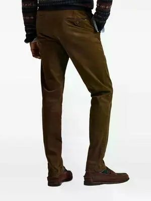 Polo Ralph Lauren Flat-front Cotton Trousers - Brown