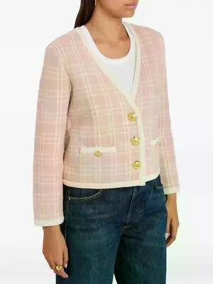 Veronica Beard Check-pattern Cardigan
