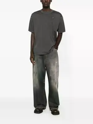 DIESEL® Stitch Cotton T-shirt - Grey