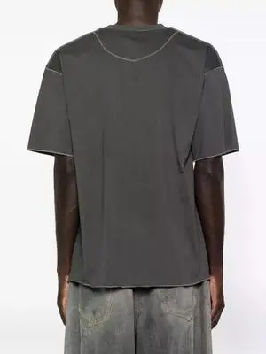 DIESEL® Stitch Cotton T-shirt - Grey
