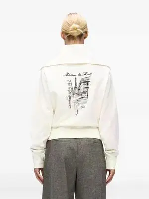 Karl Lagerfeld Eiffel Tower Half-zip Sweatshirt