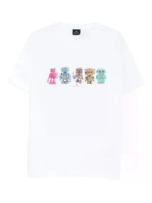 Paul Smith Robot-print T-shirt - White