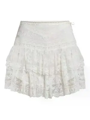 LoveShackFancy Lace Mini Skirt