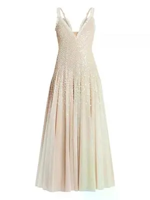 NEEDLE & THREAD Sequin-embellished Tulle Dress