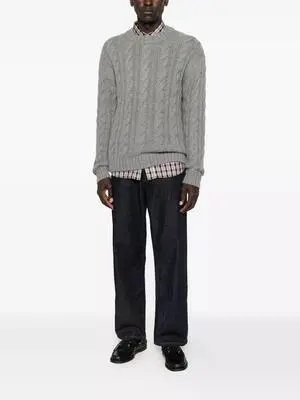 Eric Bompard Cable-knit Crew-neck Sweater