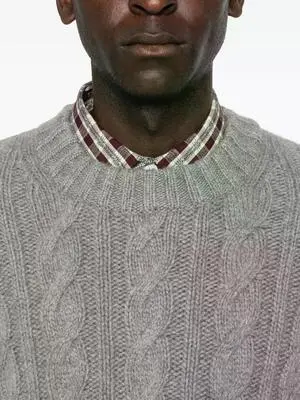 Eric Bompard Cable-knit Crew-neck Sweater
