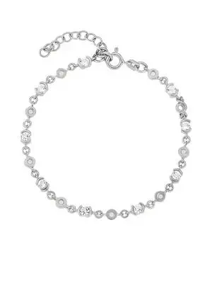 V JEWELLERY Crystal-embellished Bracelet - Silver