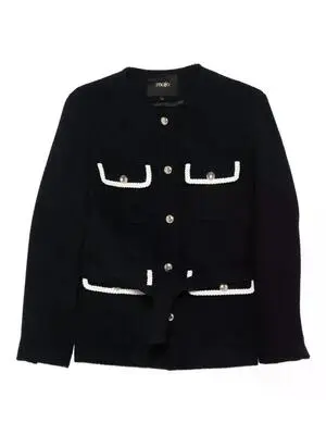 Maje Belted Tweed Jacket