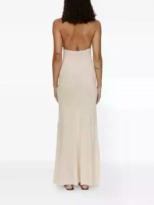 Christopher Esber Halterneck Maxi Dress - Neutrals