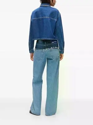 Karl Lagerfeld Studded High-rise Jeans
