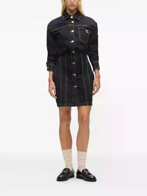 Karl Lagerfeld Logo-patch Denim Shirt Dress