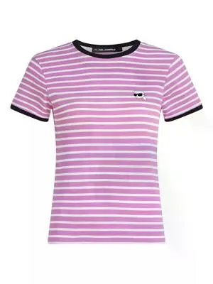 Karl Lagerfeld Striped T-shirt - Pink