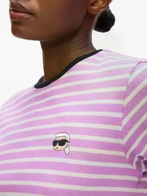Karl Lagerfeld Striped T-shirt - Pink